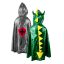 Omkeerbare draken-ridder cape met masker - Prinsessenjurk.nl