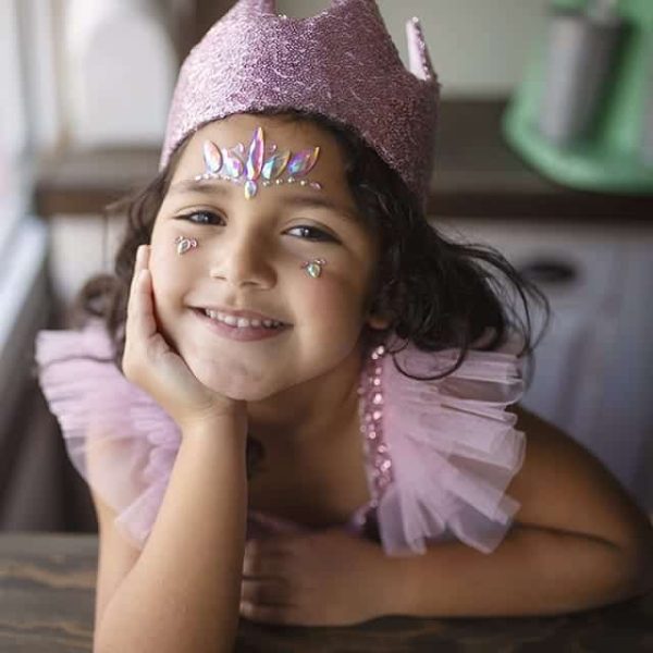 Gezichtstickers kristallen Unicorn - Prinsessenjurk.nl