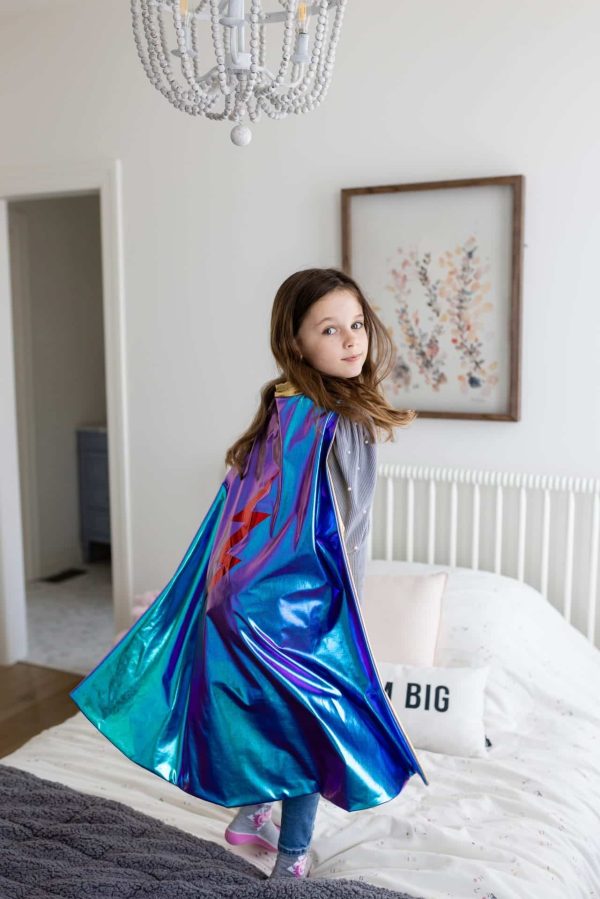 Great Pretenders Blue Lightning cape - Prinsessenjurk.nl